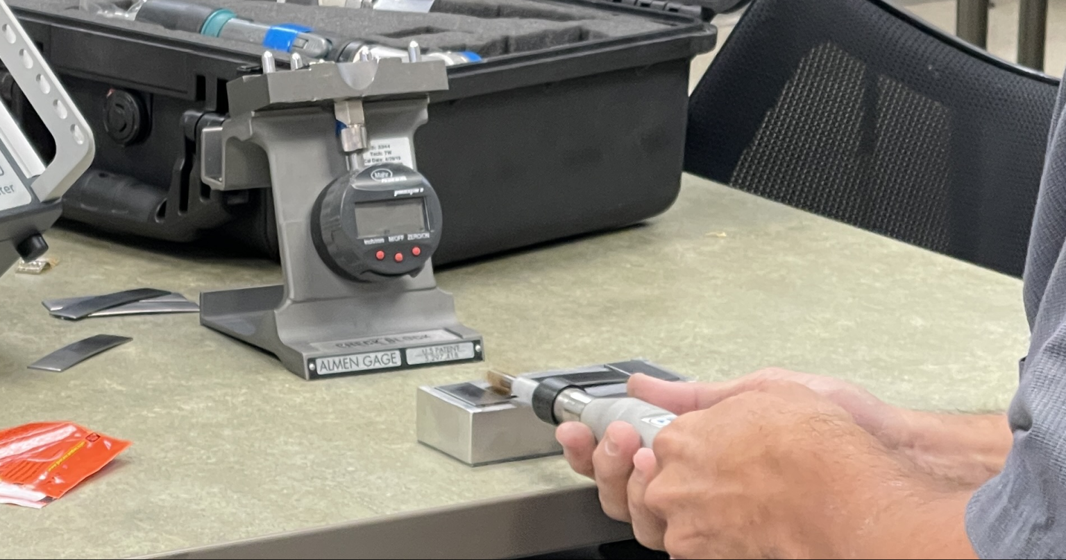 On-Site Rotary Flap Peening Training • E.I. Shot Peening Training